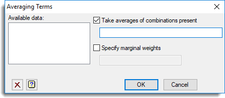 Averaging Options • Genstat v21