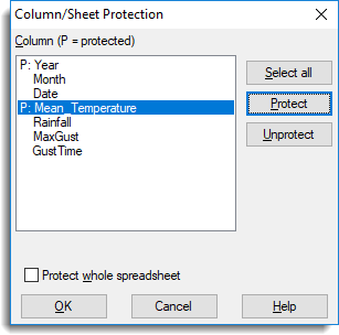 Column Protection • Genstat v21