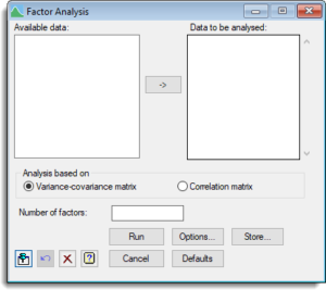 Factor Analysis • Genstat v21