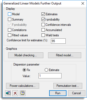 Generalized Linear Model Further Output • Genstat v21