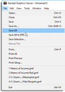File Menu Commands • Genstat v21