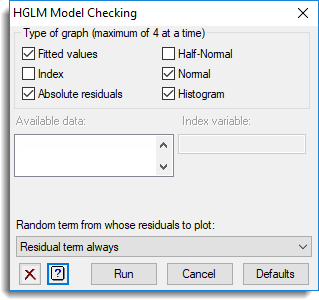 HGLM Model Checking • Genstat v21