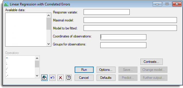 Linear Regression With Correlated Errors • Genstat V21 0483