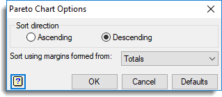 Pareto Chart Options • Genstat v21