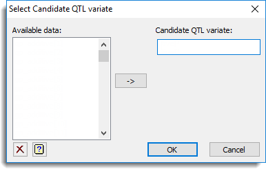 Select Candidate QTL variate • Genstat v21