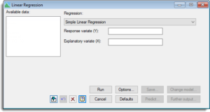 Simple Linear Regression • Genstat v21