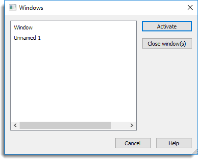 Windows Menu • Genstat v21