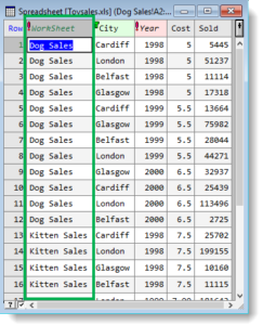 Appending Data from Excel • Genstat v21