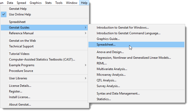 Getting Help • Genstat v21