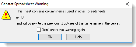 Merging Spreadsheets • Genstat v21