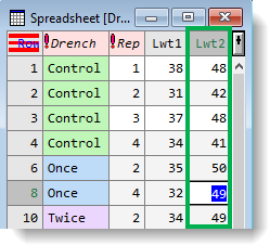 Restrict by Logical Expression • Genstat v21