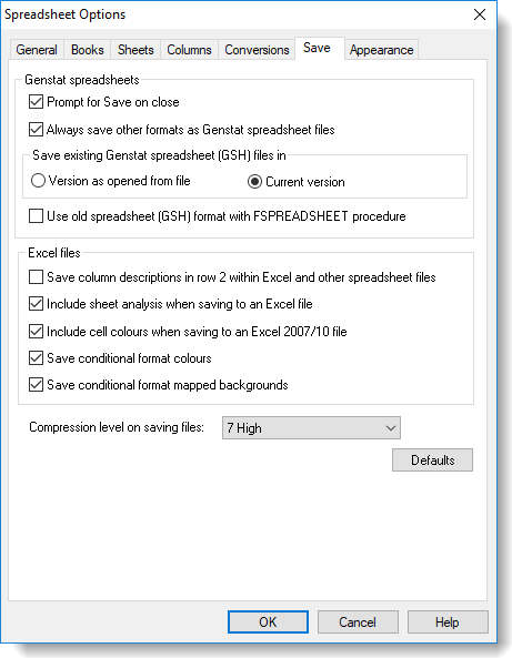 Save • Genstat v21