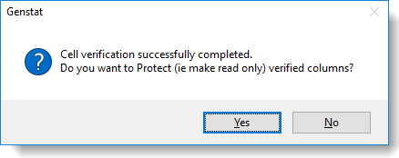 Double-checking your Data Entries (data verification) • Genstat v21